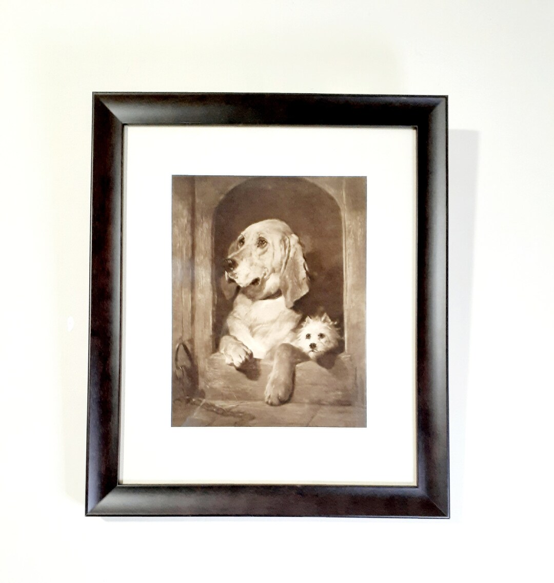 Sepia Framed Print "best Friends" - Etsy UK