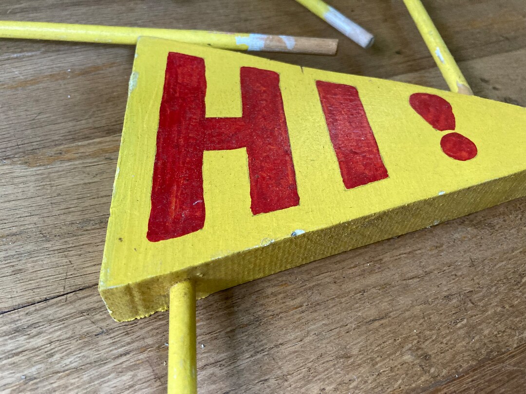 Pre Cut Upcycled Wooden hi Pennants Perfect for Crafting - Etsy