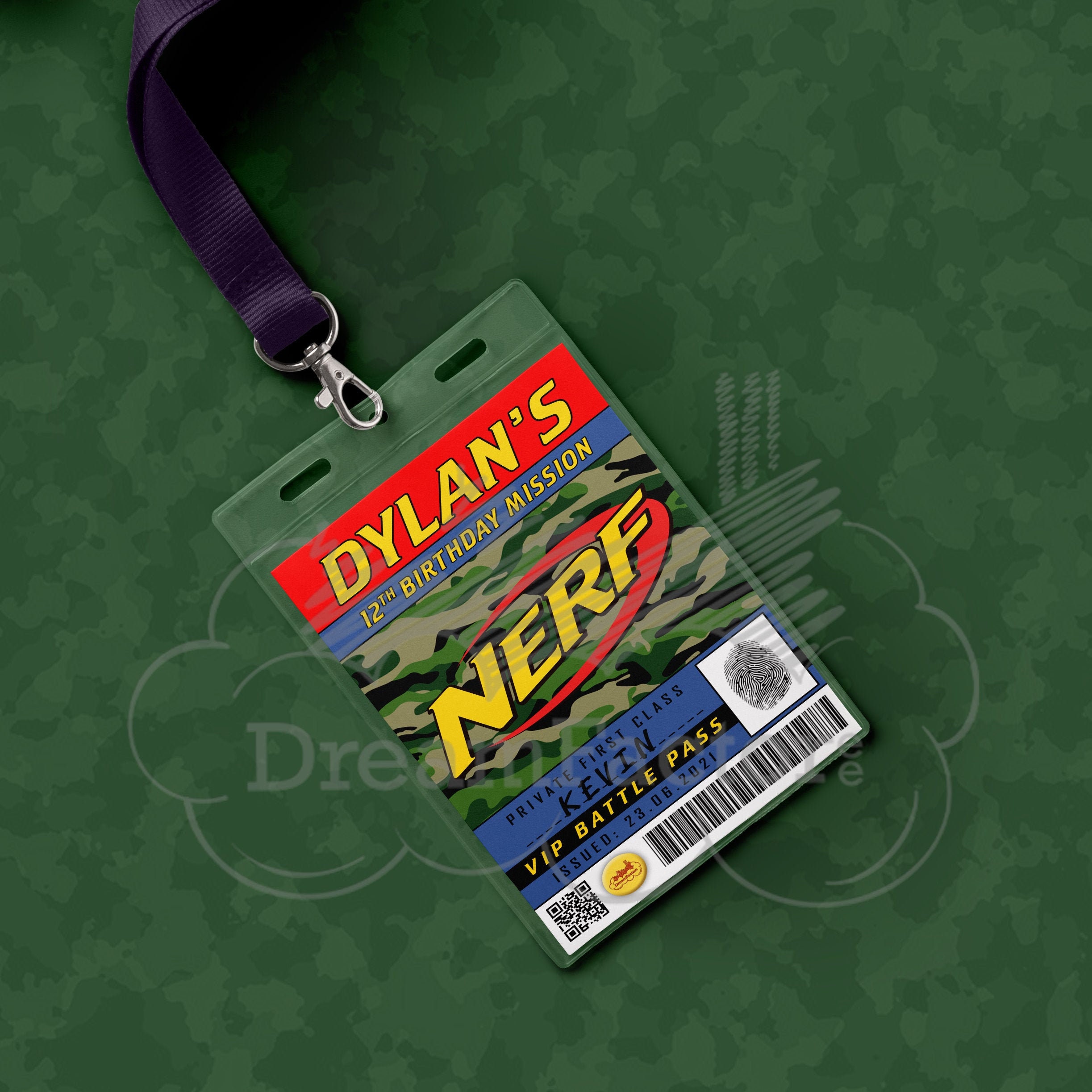 Printable Battle Pass Nerf VIP Battle Pass Name Tags | Etsy