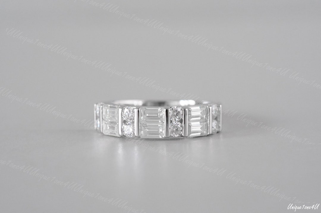 Gorgeous & Dainty Moissanite Ring D Color VVS1 , Sterling Silver and ...