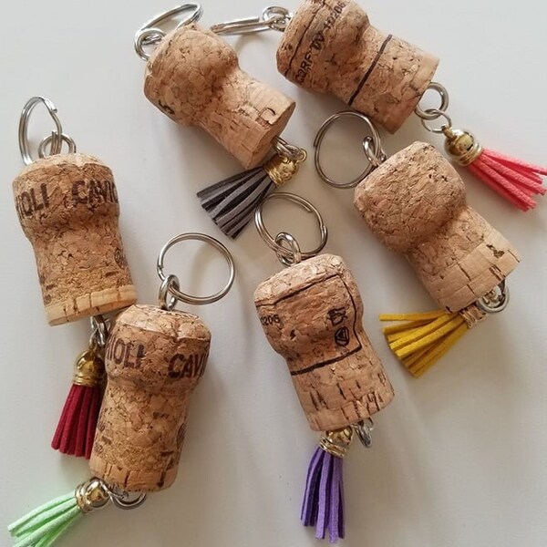 Cork Keychain - Etsy