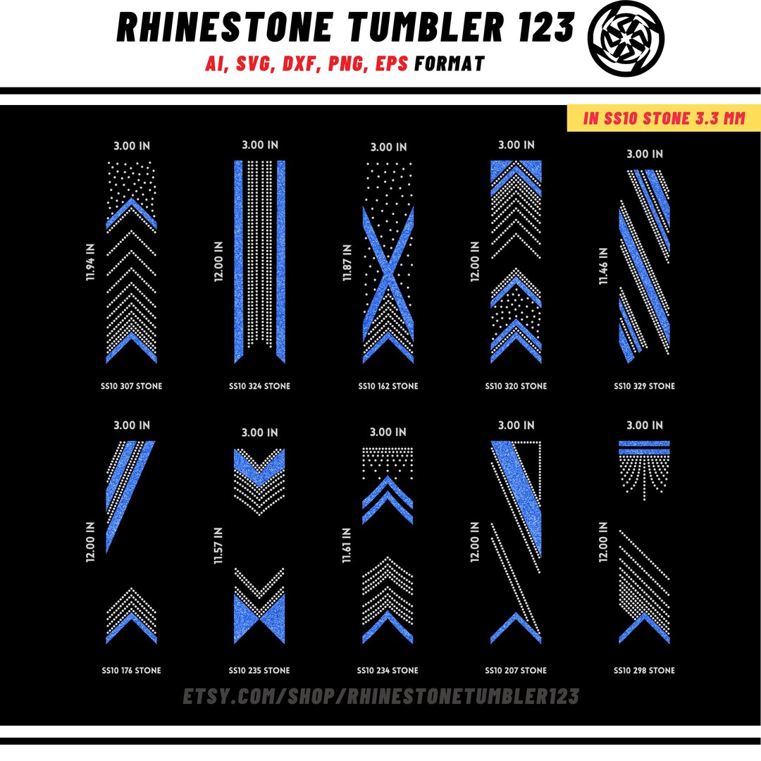 10 Cheer Bow Rhinestone Template With HTV, V Tail, 3 Inch Rhinestone ...