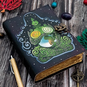 Handmade Leather Mother Godness Journal for Men Women Traveling ...