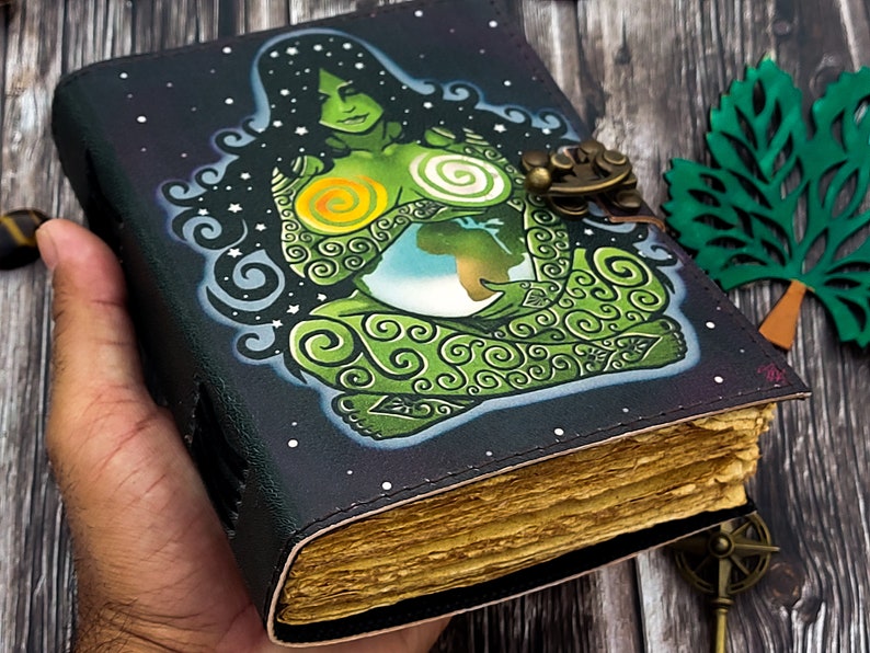 Handmade Leather Mother Godness Journal for Men Women Traveling ...