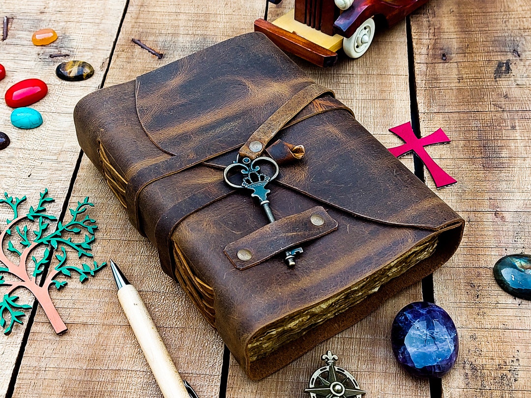 Leather Journal, Gift for Her, Gift for Him, Notebook or Sketchbook ...