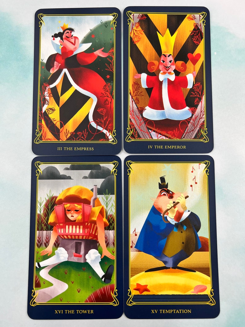 Alice In Wonderland Tarot Deck And Guidebook Disney Etsy Australia
