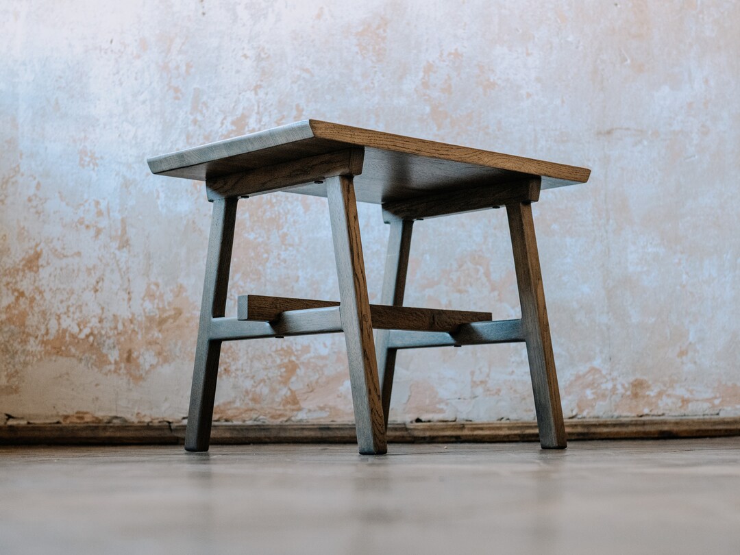 TORRI Oak or Ash Wood Coffee Table With a Crossbar/ Japanese Design ...