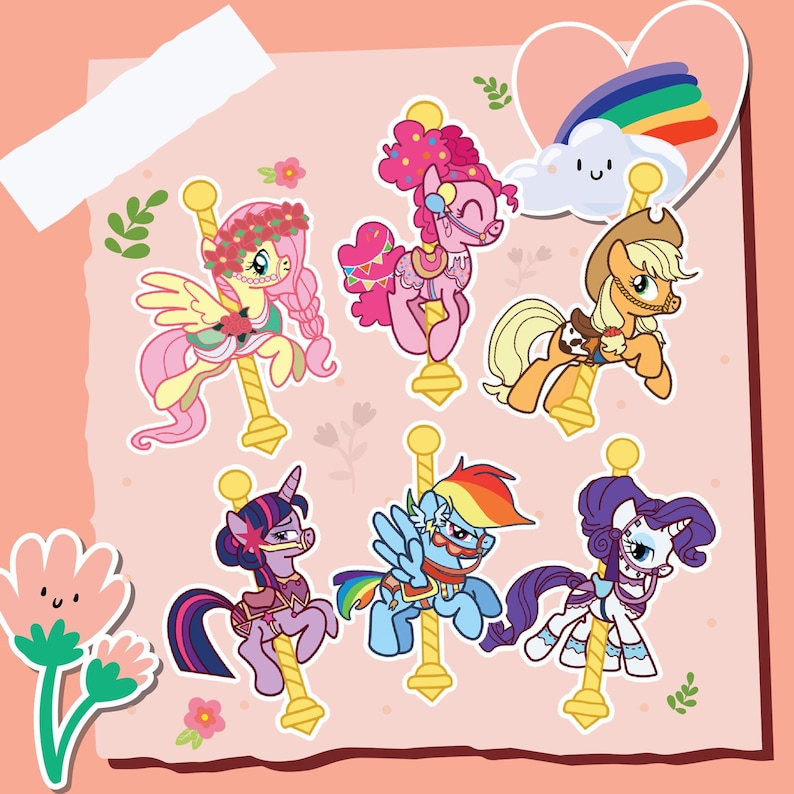 My Little Carousel Pins | MLP Pins - Etsy