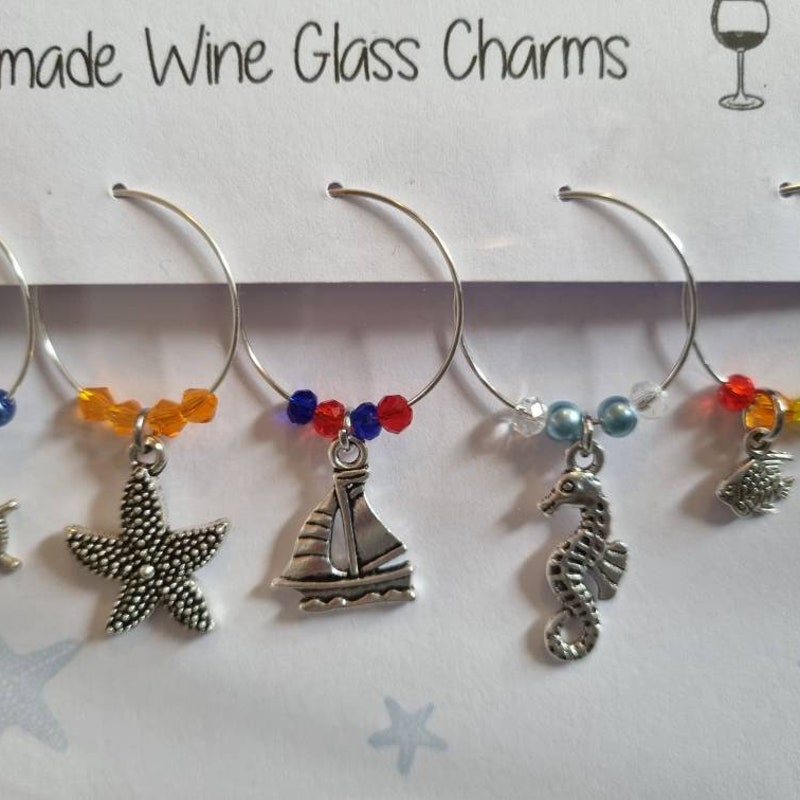 Nautical Wine Charm - Etsy
