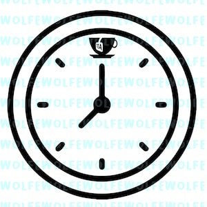 PACK OF 15 - Clock That Tea (5 Pngs, 5 Svgs, & 5 Adobe Illustrator ...