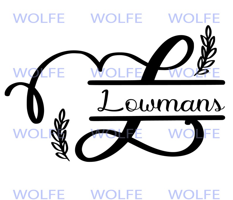 Personalized Monogram Name SVG PNG & AI File Bundle - Etsy