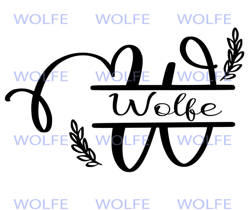 Personalized Monogram Name SVG, PNG, & AI File Bundle - Etsy