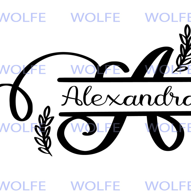 Monogram Svg Files - Etsy