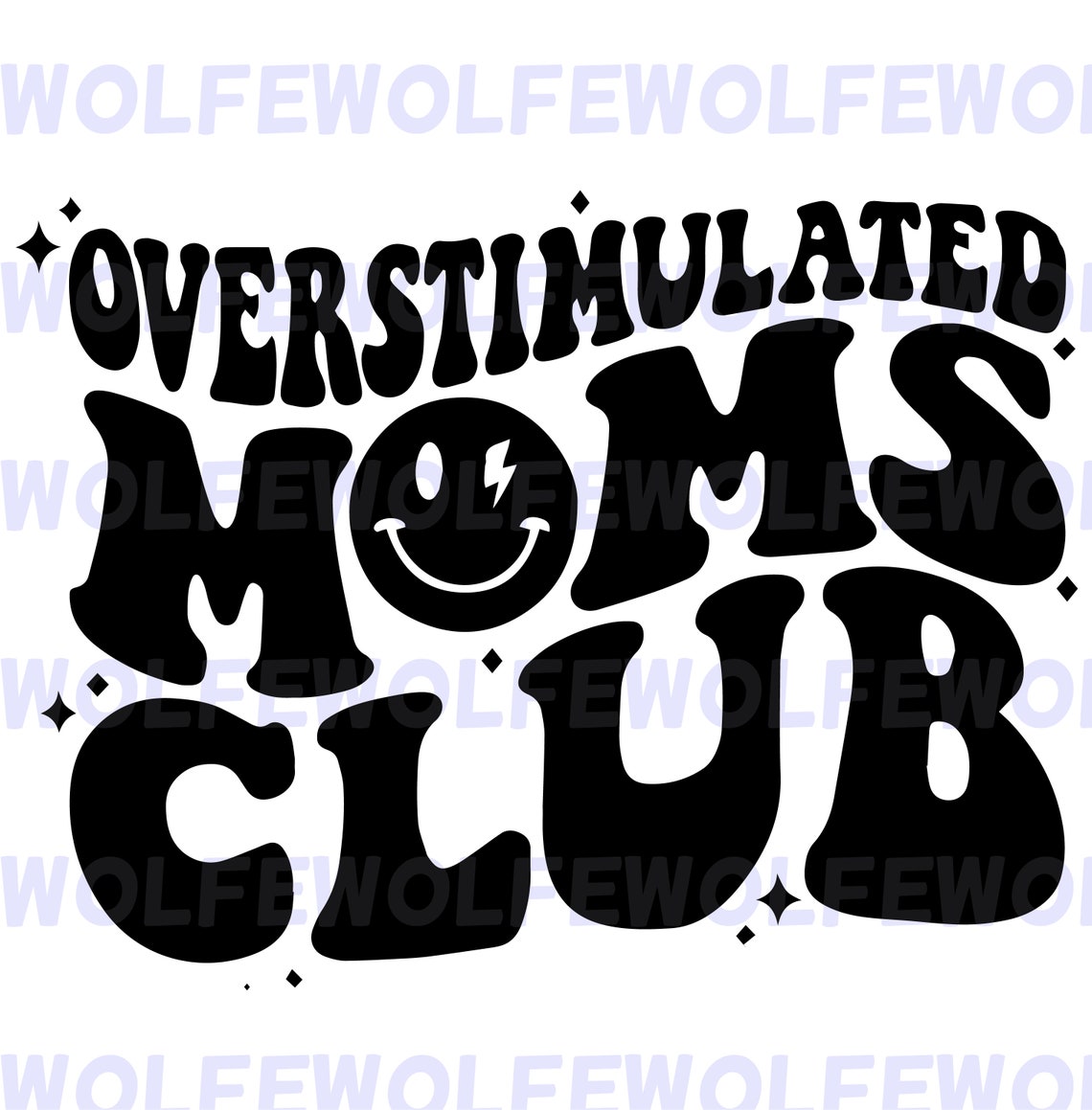 Overstimulated Moms Club PNG SVG & AI File Bundle - Etsy