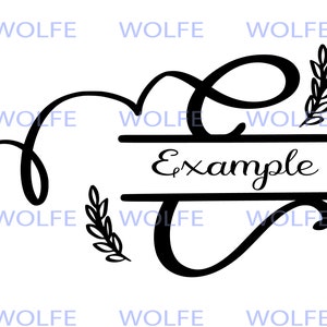 Personalized Monogram Name SVG, PNG, & AI File Bundle - Etsy