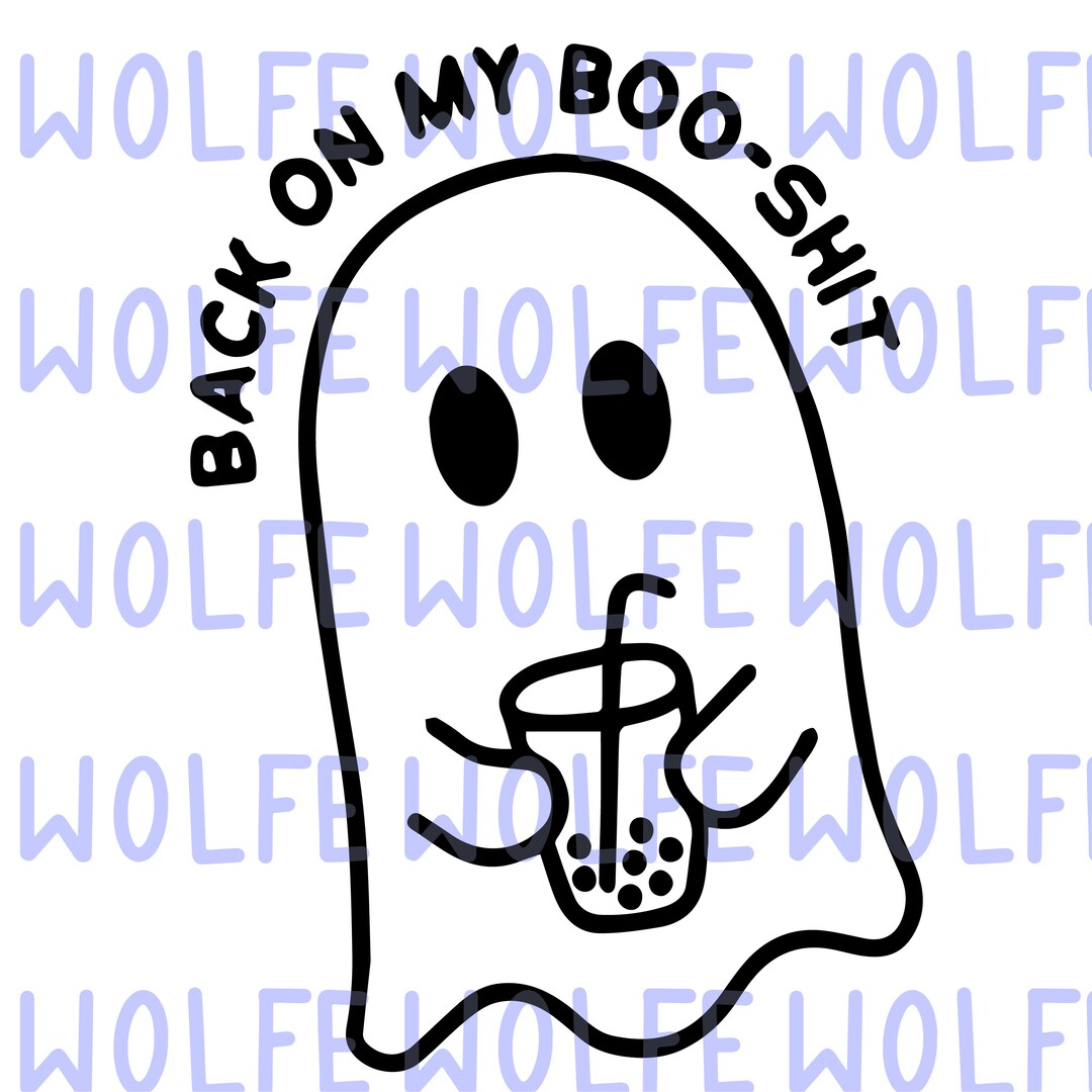 Back on My Boo Sheet - PNG, SVG, and AI File Bundle - Etsy