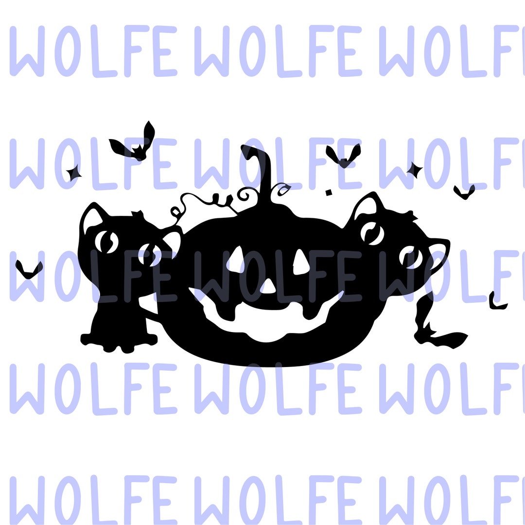 Spooky Black Cats & Pumpkin- PNG, SVG, and AI File Bundle - Etsy