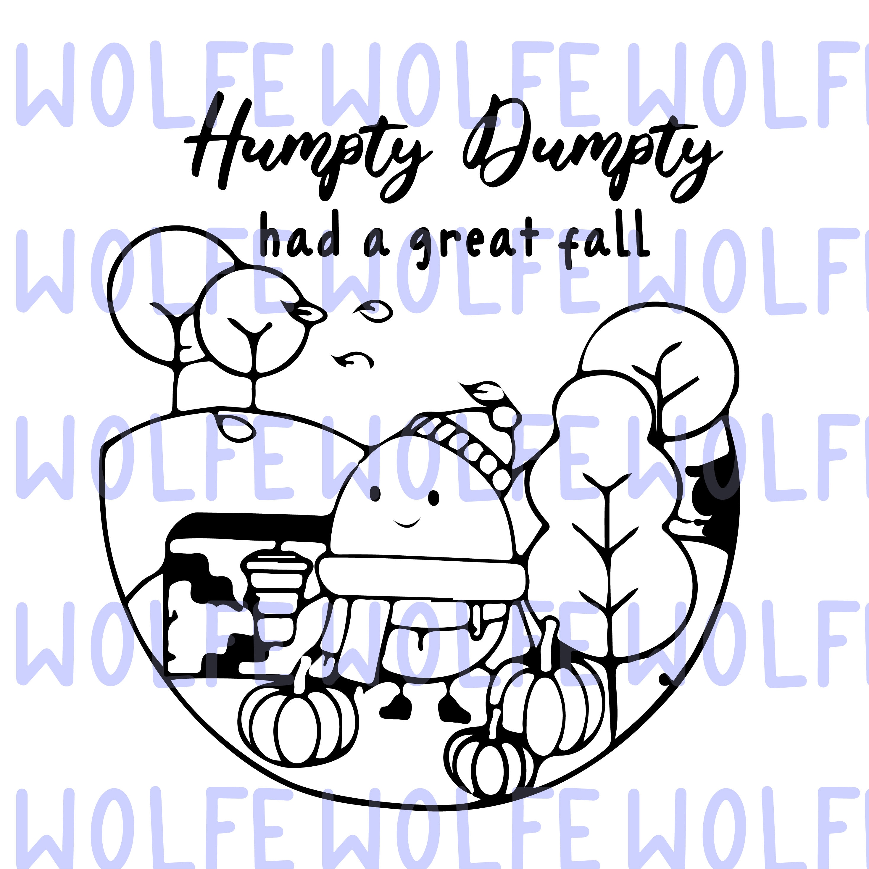 Humpty Dumpty Egg Coloring Page