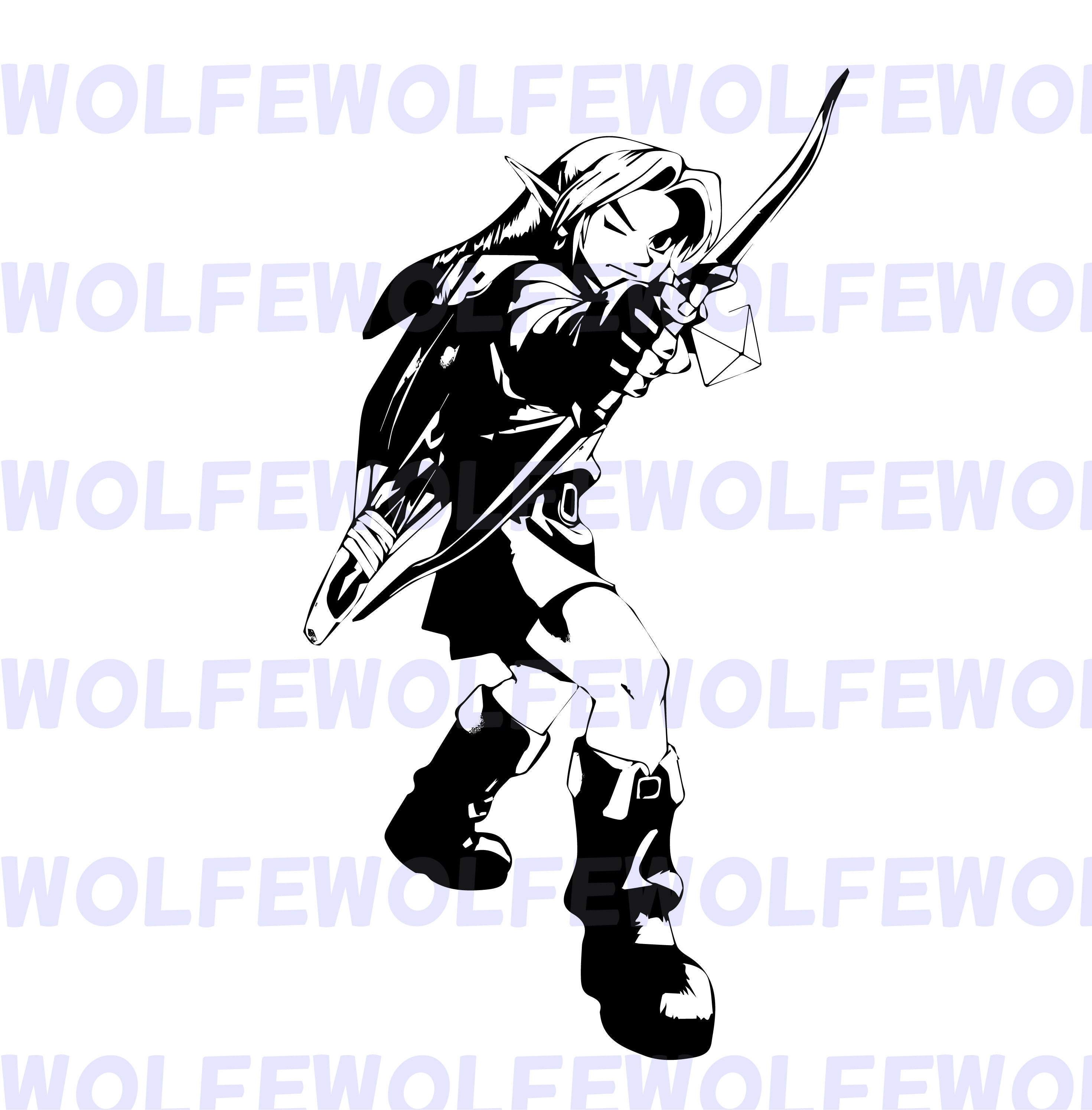 Link - Legend of Zelda - SVG, PNG, & AI File Bundle - Etsy