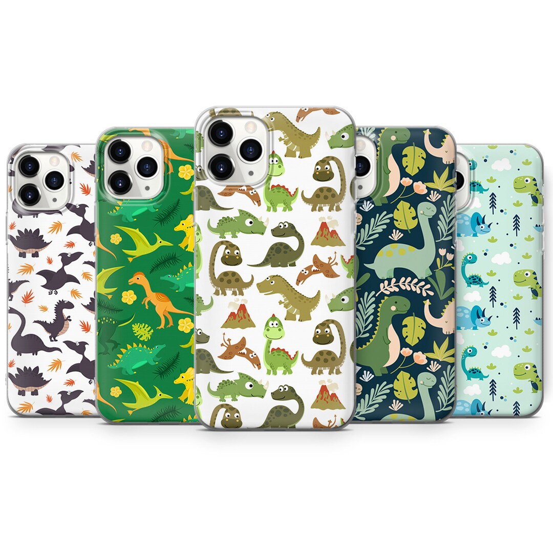 Cute Dinosaur T-rex Funny Dino Design Phone Case Cover for iPhone 7, 8 ...