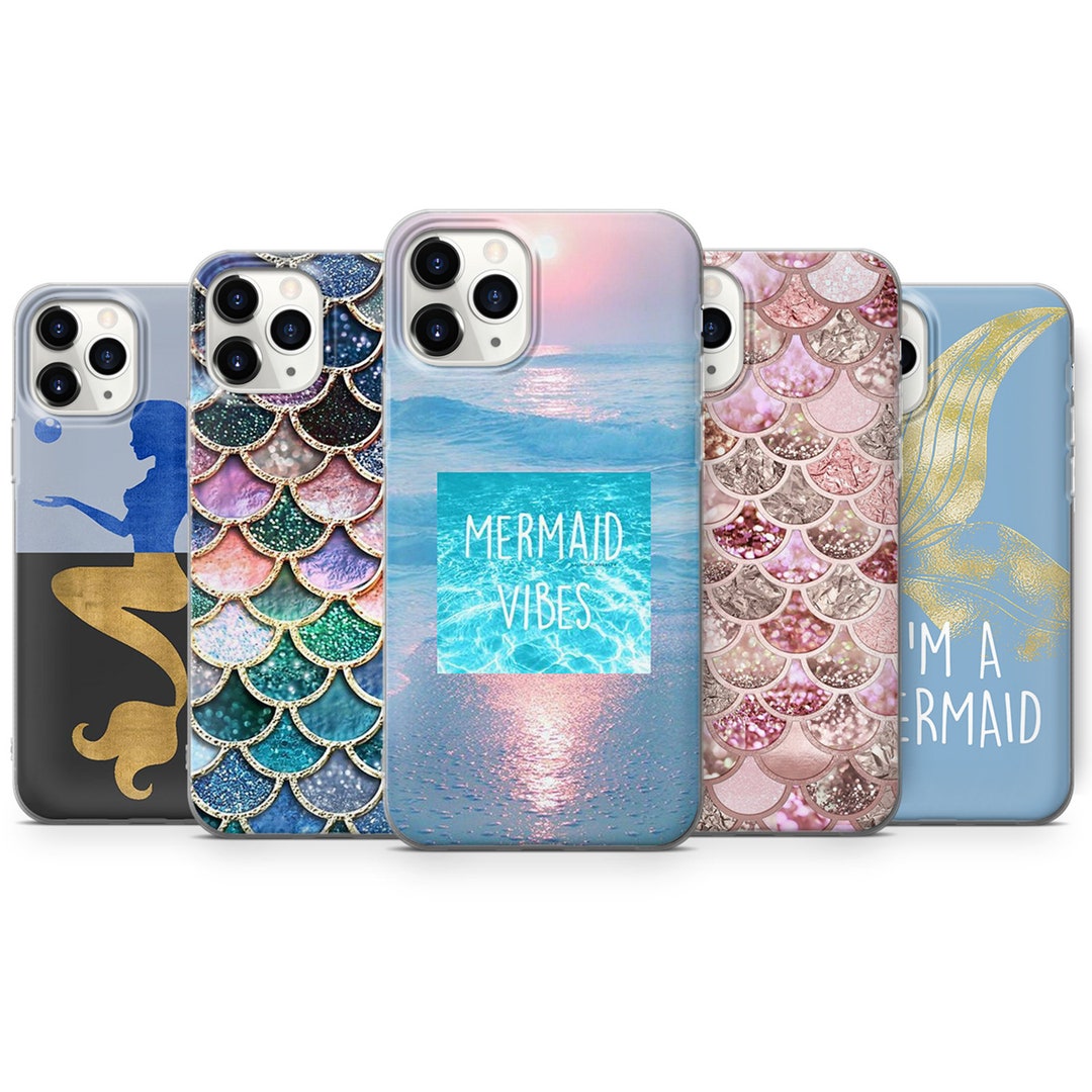 Mermaid Phone Case Cover for iPhone 13, 7, 8, XS, XR, 11PRO & Samsung ...