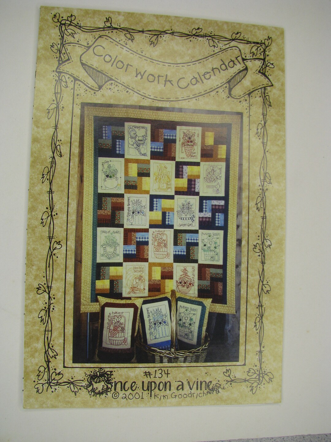 Color Work Calendar by Kim Goodrich for Once Upon a Vine. - Etsy