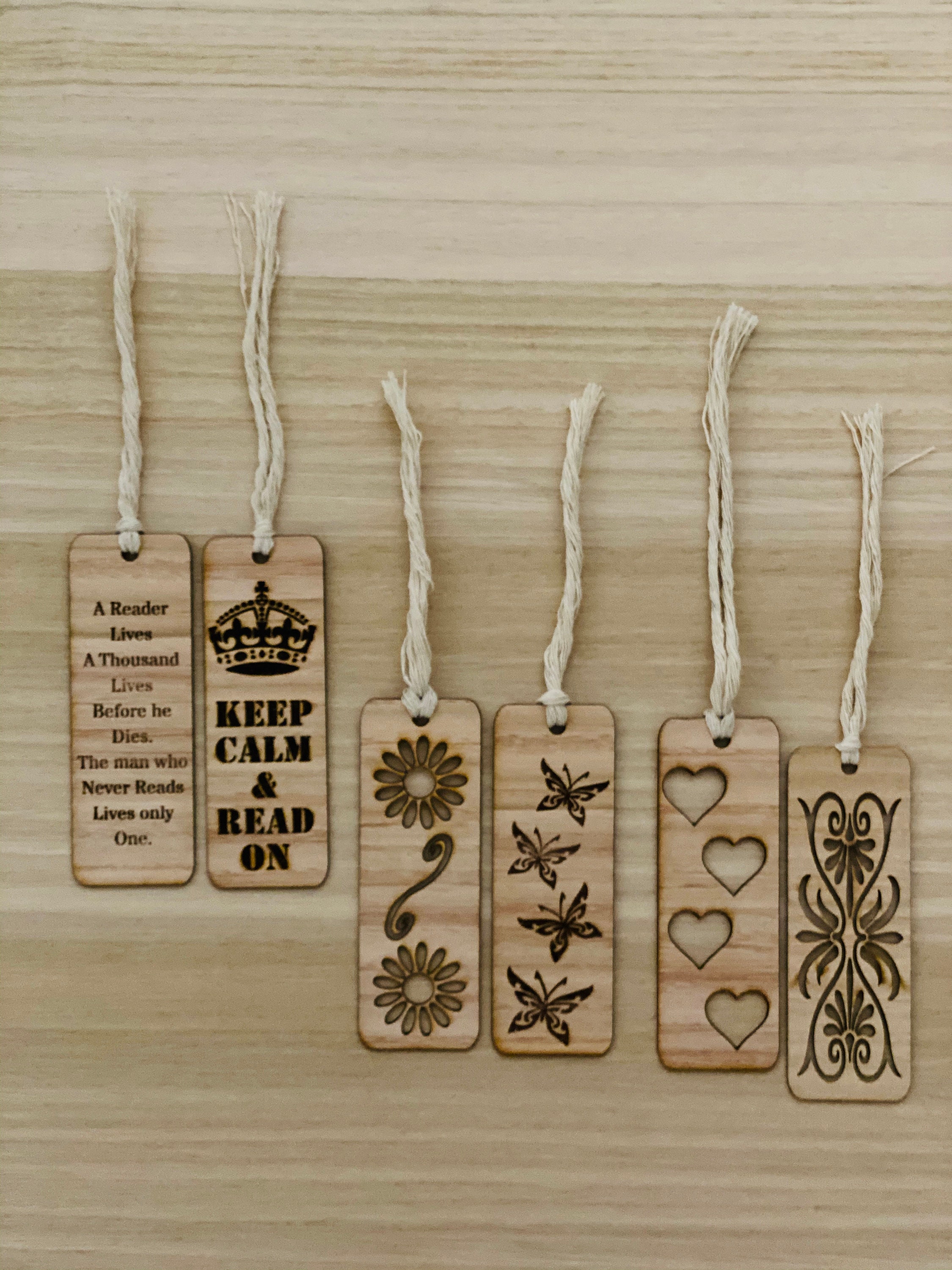 Laser Engraved Bookmarks Handmade - Etsy