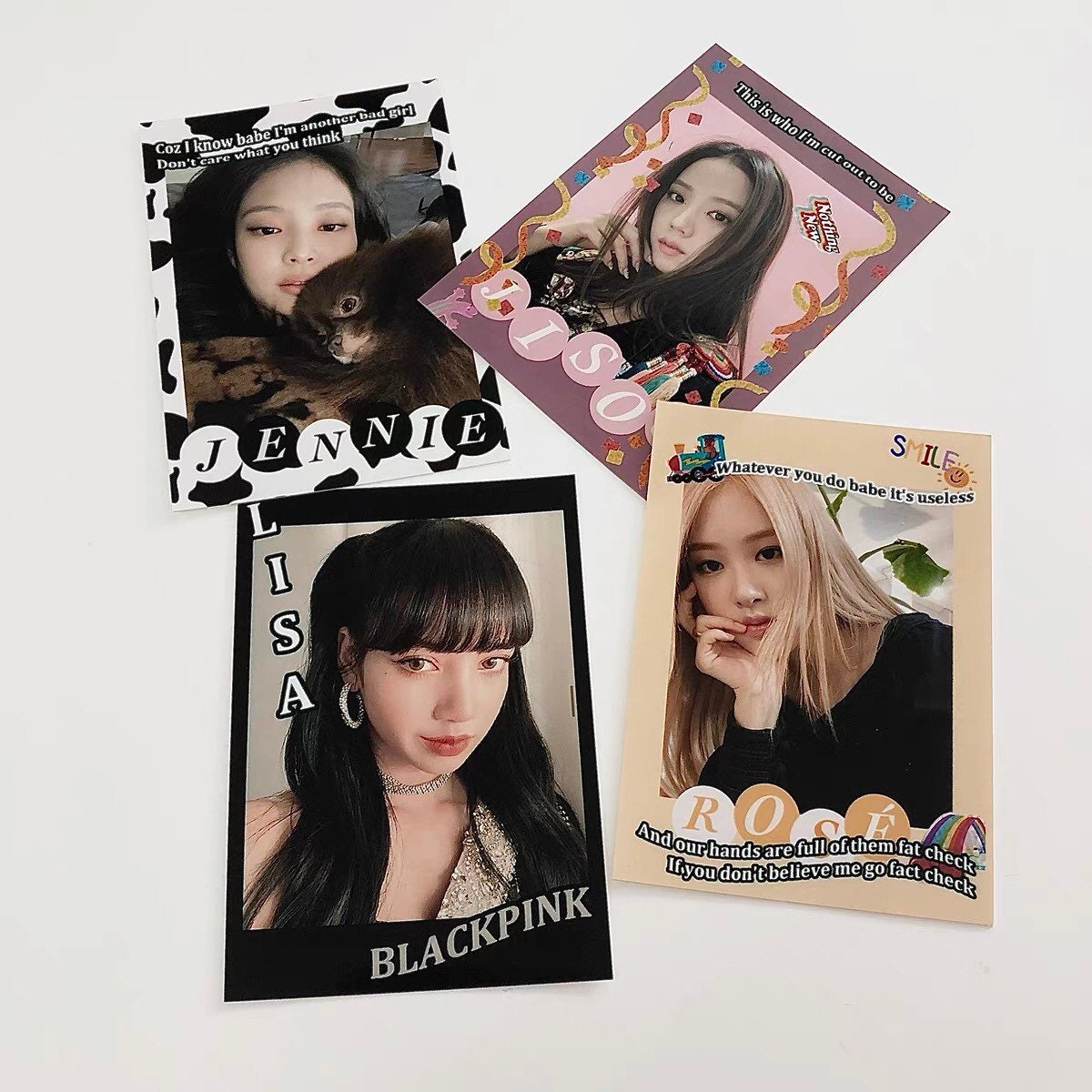 BLACKPINK photocards self designed cute for literally | Etsy