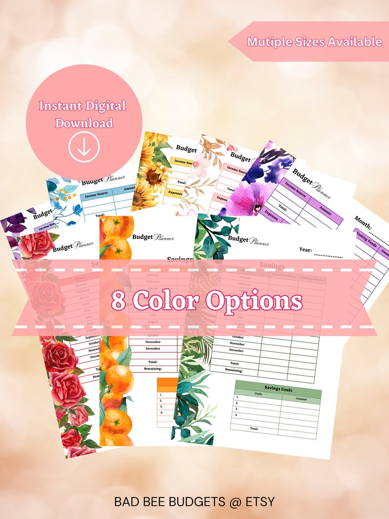 Pink Paycheck Budget Planner, Printable Budget Sheet, Budget Template ...