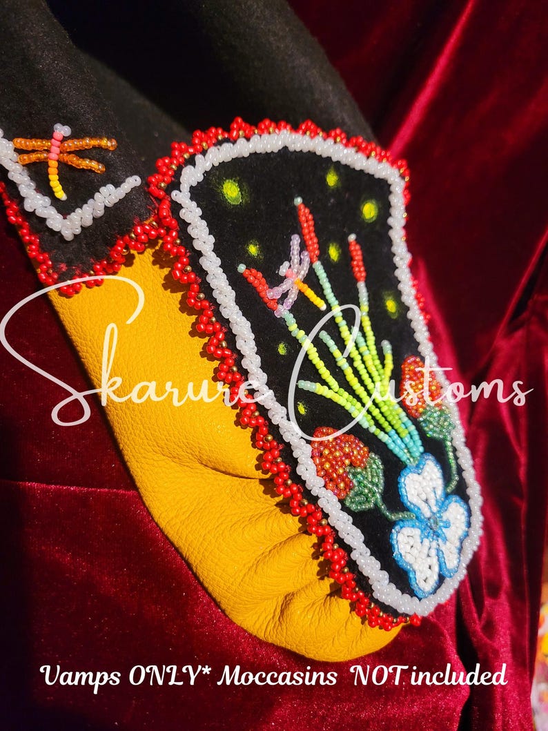 Custom Beaded Vamps/ Moccasin Tops - Etsy
