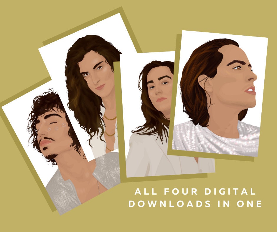 Greta Van Fleet Single Vector Art Pack | GVF Digital Prints | GVF Band ...