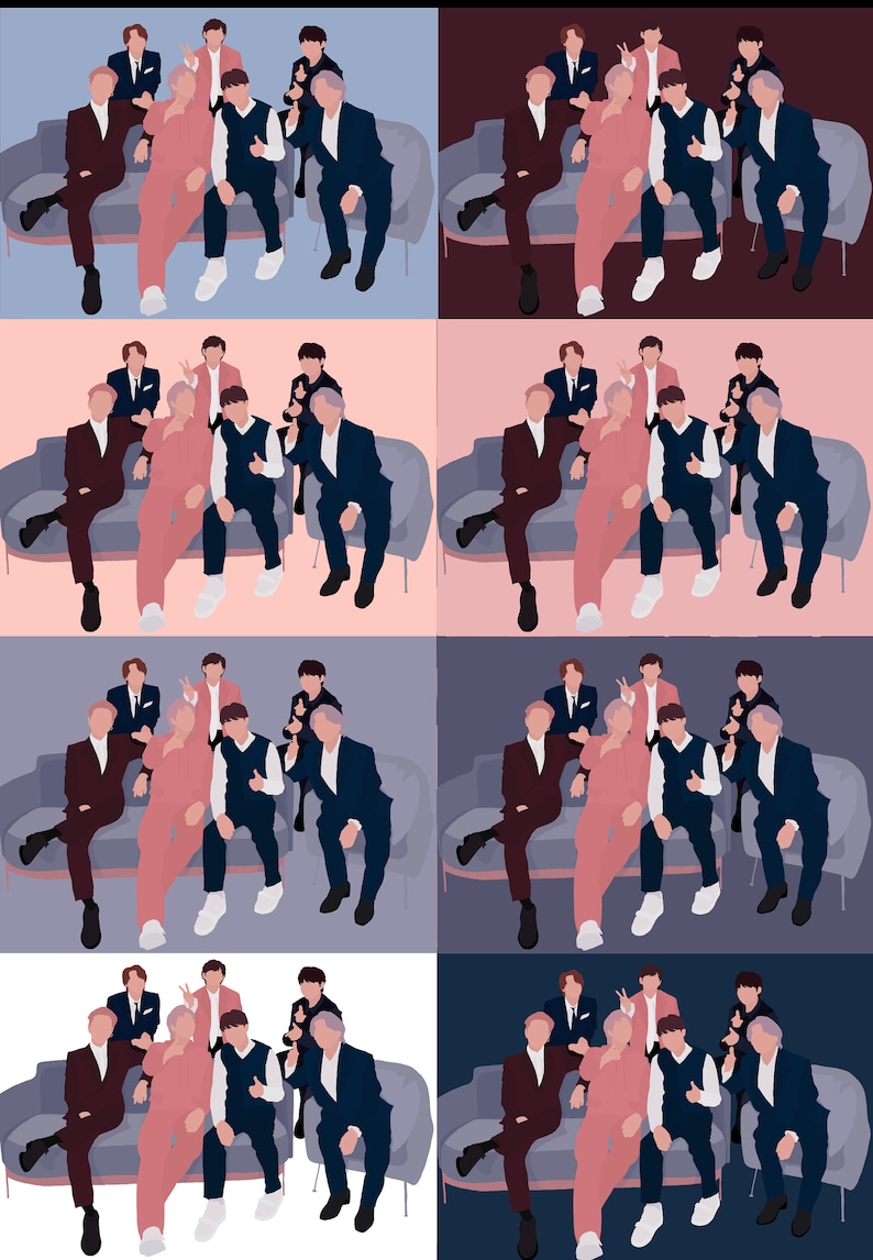 BTS Vector Art - Etsy