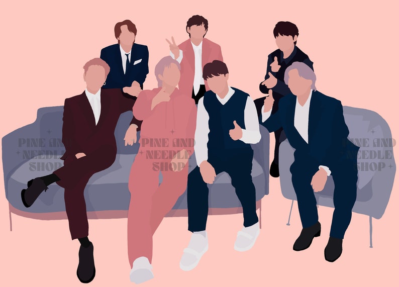 BTS Vector Art - Etsy