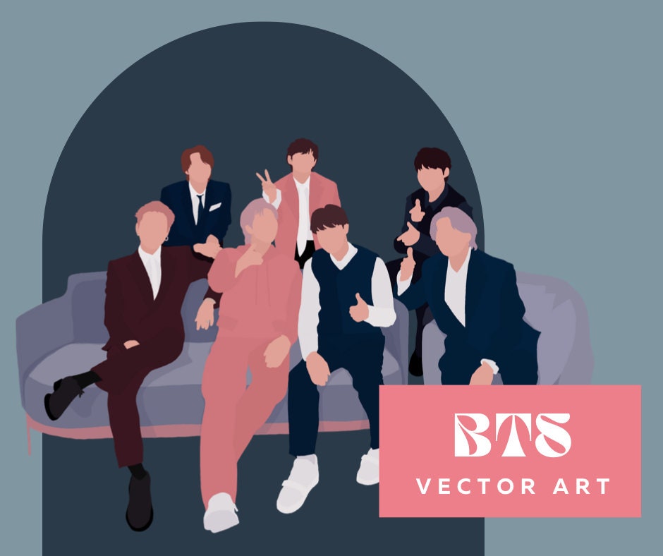 BTS Vector Art - Etsy