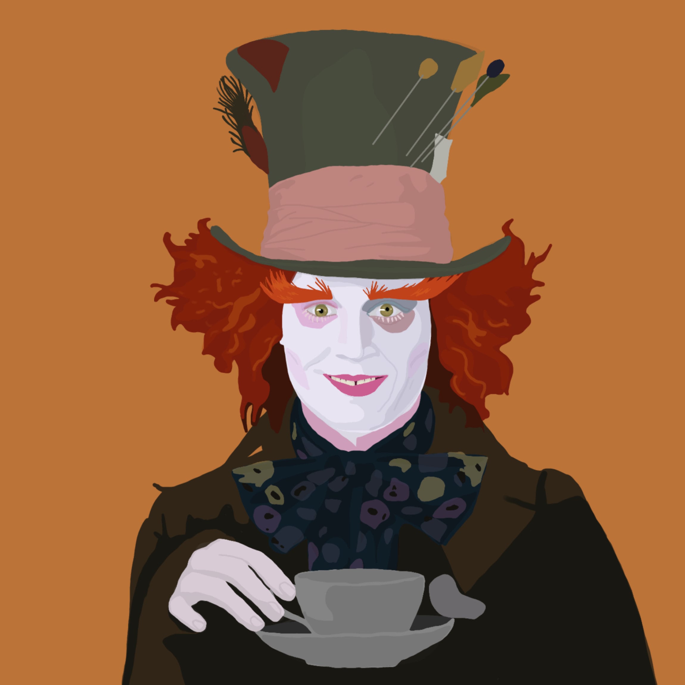 Mad Hatter Digital Vector Art | Halloween Print - Etsy