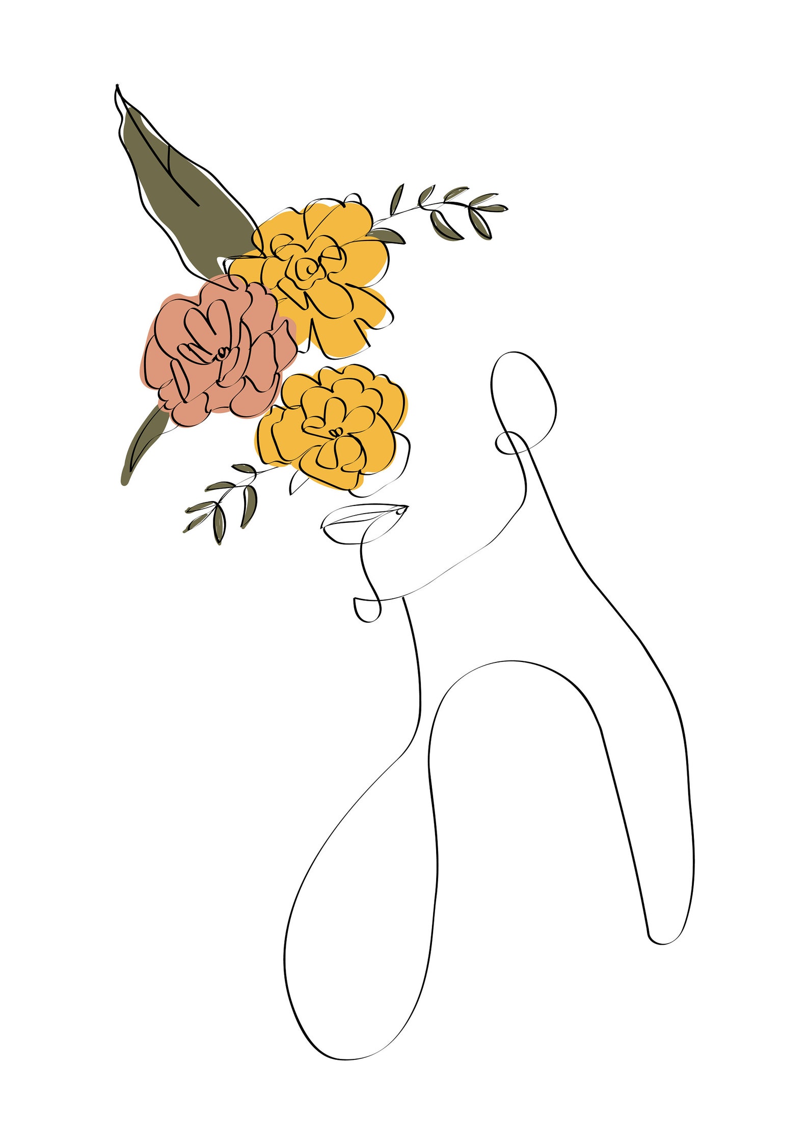 Custom Line Drawing Minimalist Illustration Minimalist - Etsy