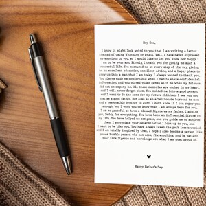 Editable Letter to Dad Print, Happy Birthday Dad Gift, Personalised Dad ...