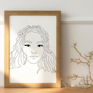 CUSTOM LINE DRAWING, Personalized Line Art, Digital Art, Custom Family ...