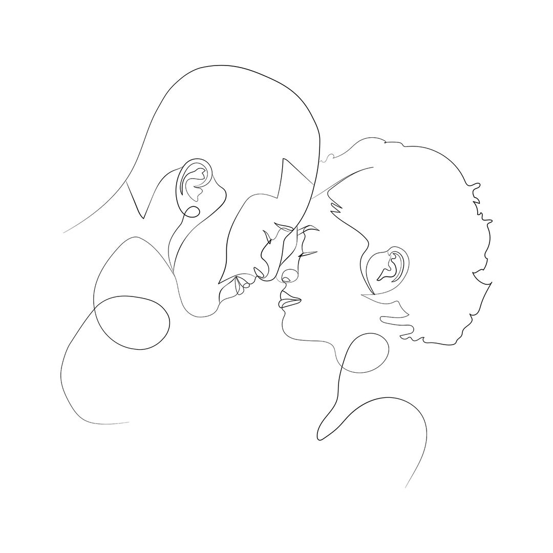 Custom Line Drawing, Minimalist Illustration, Minimalist Portrait, Gift ...