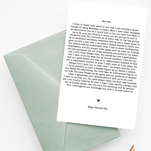 Editable Letter to Dad Print, Happy Birthday Dad Gift, Personalised Dad ...