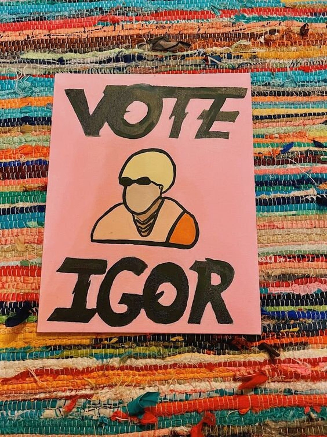 Vote IGOR Tyler, the Creator Acrylic Painting - Etsy