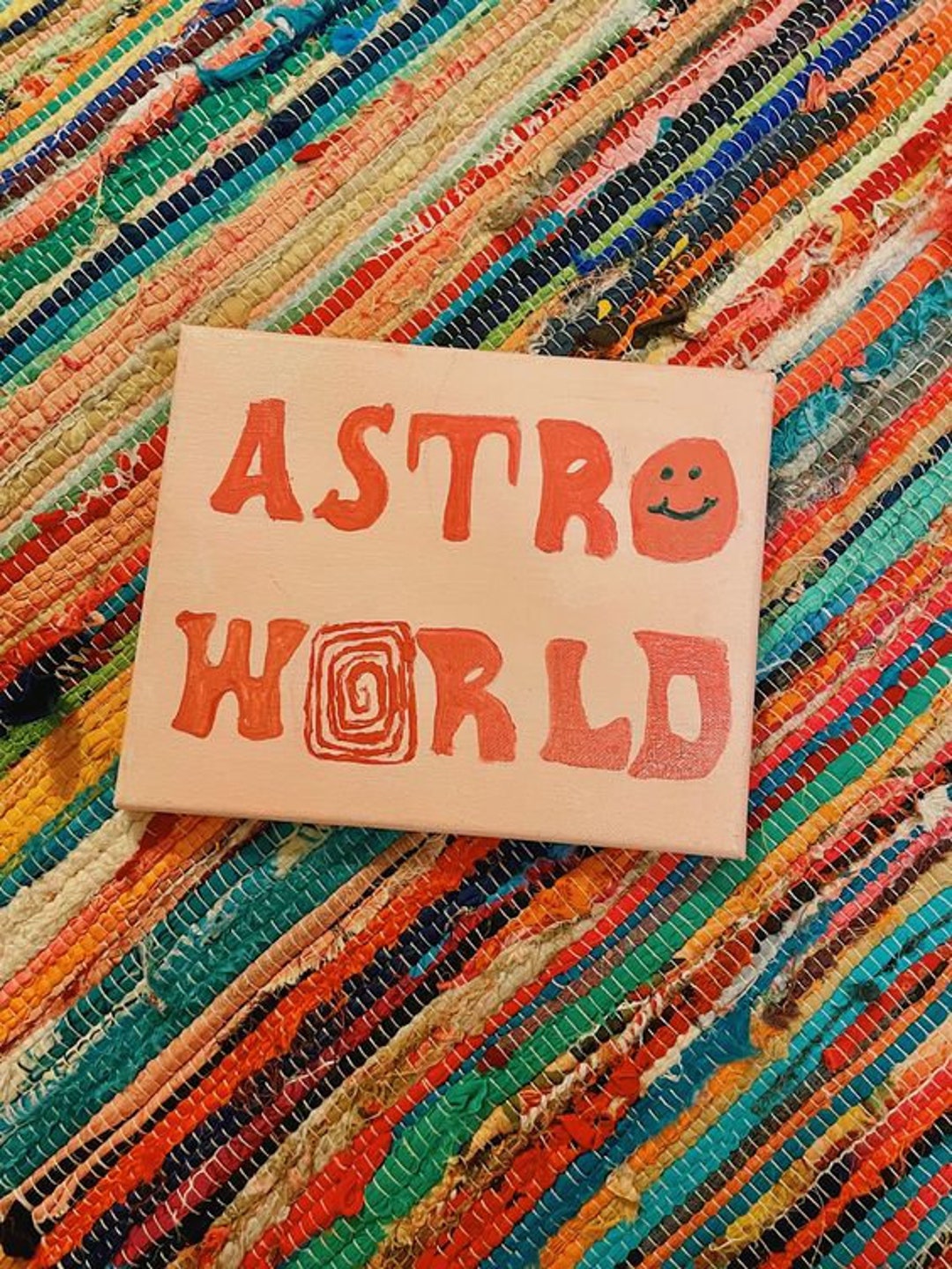 ASTROWORLD- Travis Scott Logo Paintng - Etsy