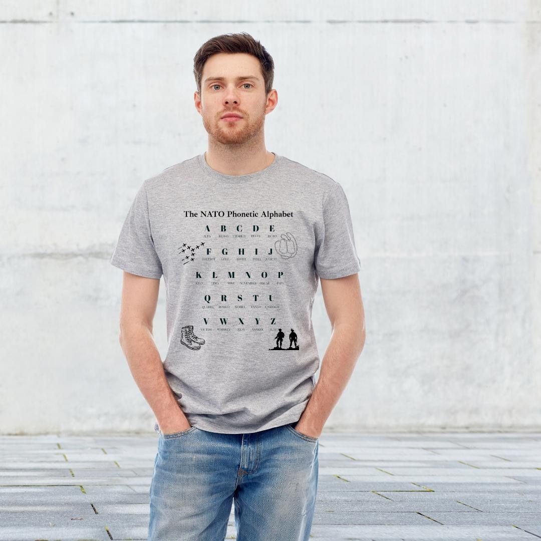 NATO Phonetic Alphabet T-shirt: Military Gift Tee - Comfort Colors - Etsy