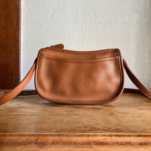 Vintage Coach Rambler Legacy Red Gold Leather Cross Body Bag - Etsy