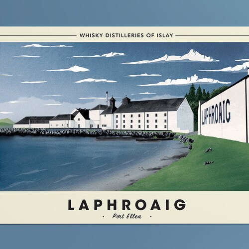 Vintage Travel Poster Art Whisky Distillery Print Scotland - Etsy