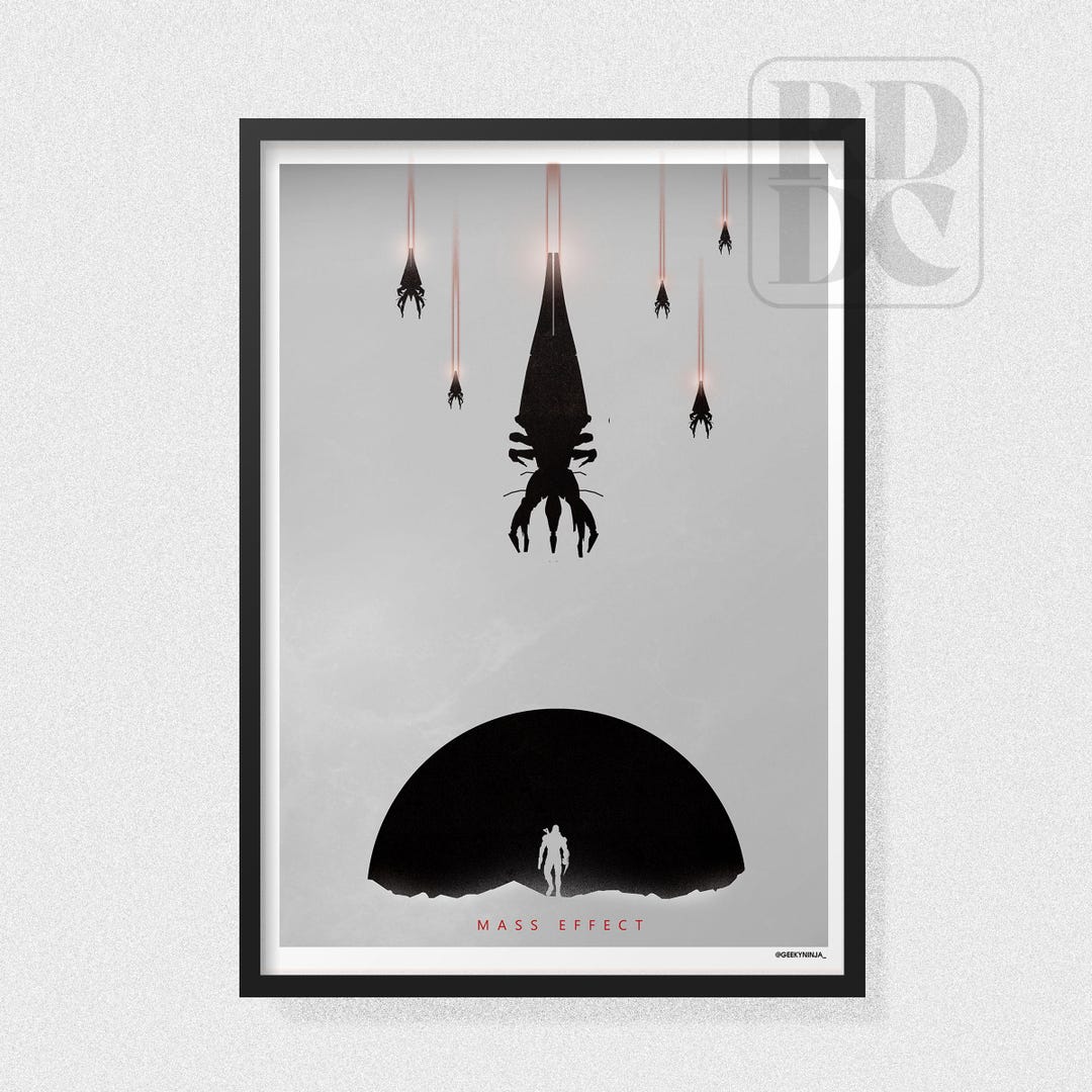 Mass Effect Art Print - Video Game Poster, Video Game Art, Prints ...