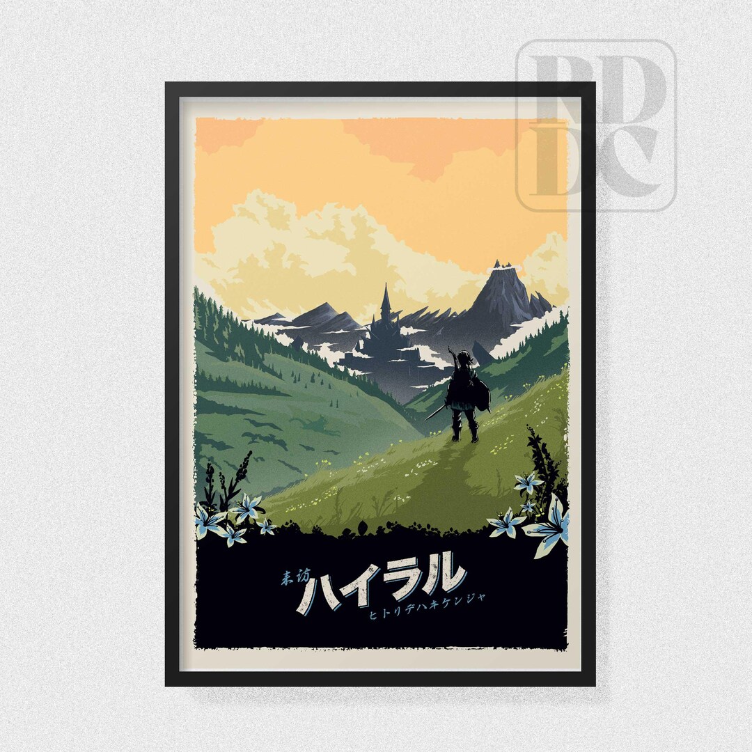 Hyrule Travel Poster (JAPANESE VARIANT) - Vintage Travel Poster Art ...