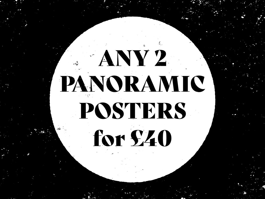 POSTER BUNDLE - 2 Panoramic Posters - Wall Art Print Set - Set of 2 ...