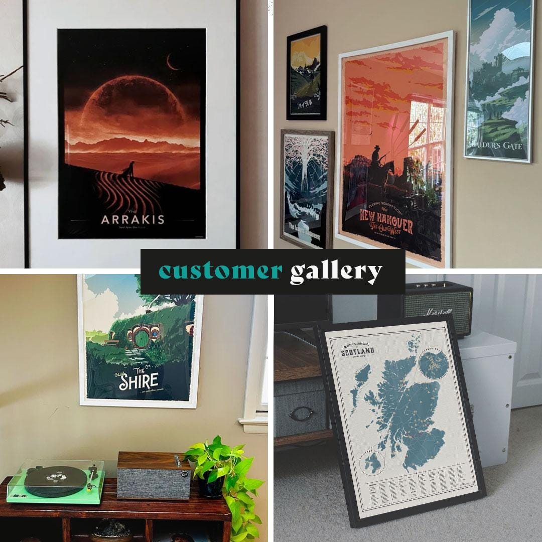 Expedition 33 Travel Poster – Clair Obscur Art Print, Fantasy Game Wall ...