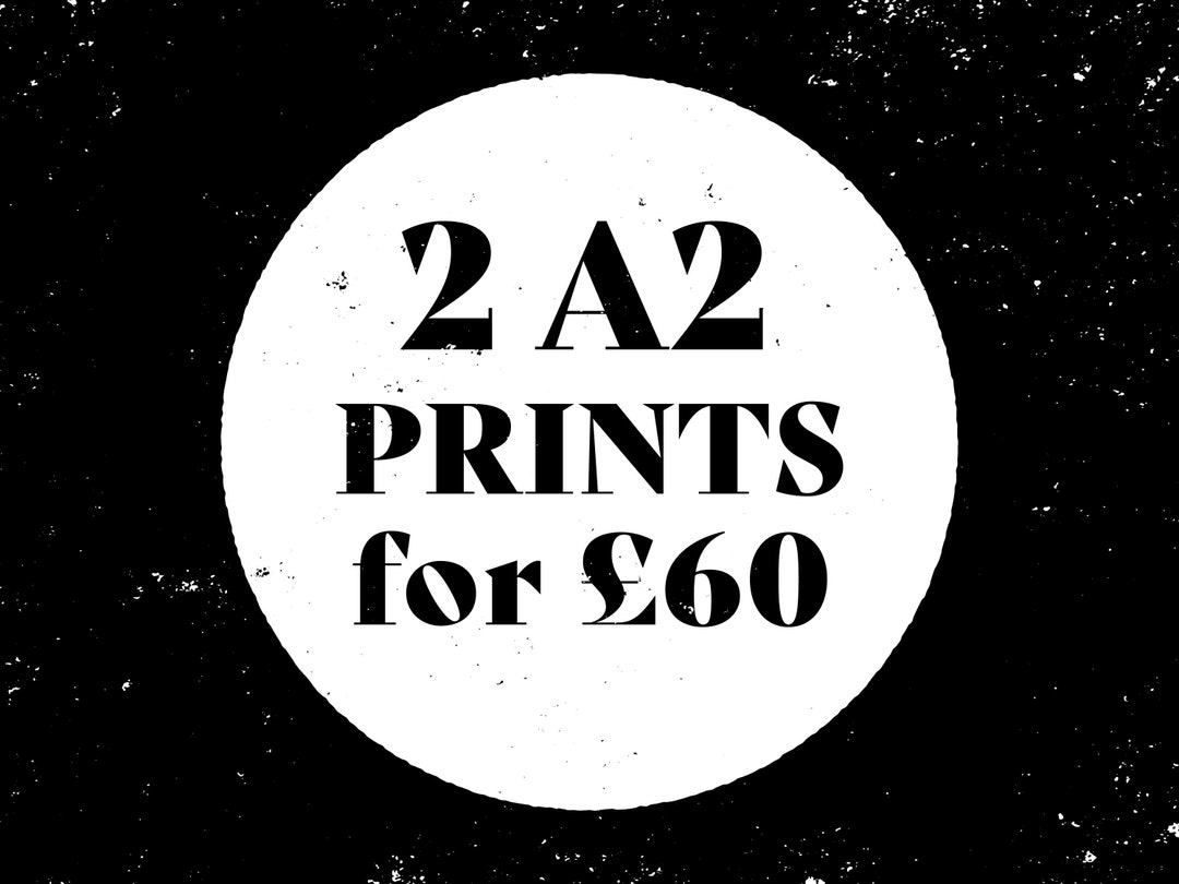 POSTER BUNDLE - 2 A2 Prints Bundle - Wall Art Print Set - Set of 2 ...
